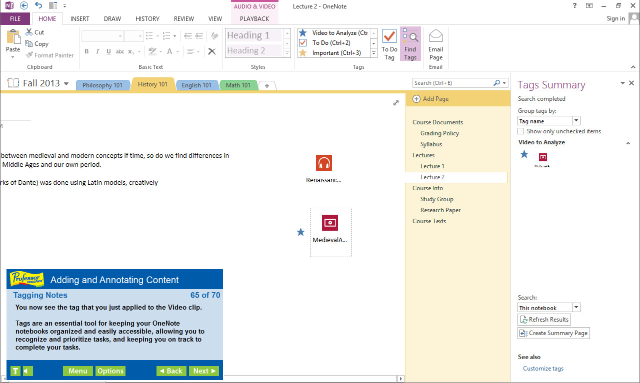 Save 35% on Professor Teaches® OneNote 2013 & 365 on Steam