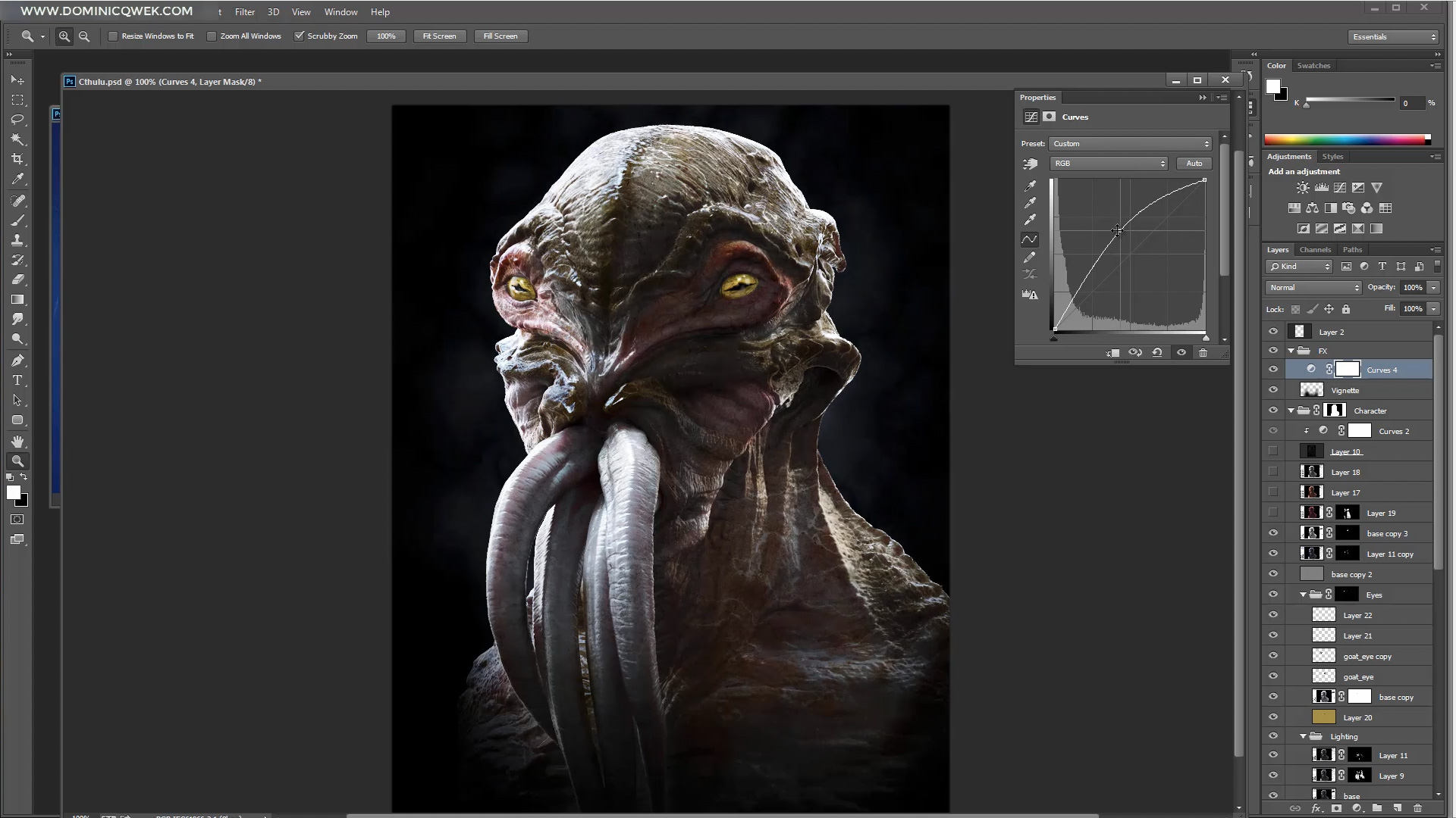 Sculpting and Rendering a Cthulhu Bust on Steam