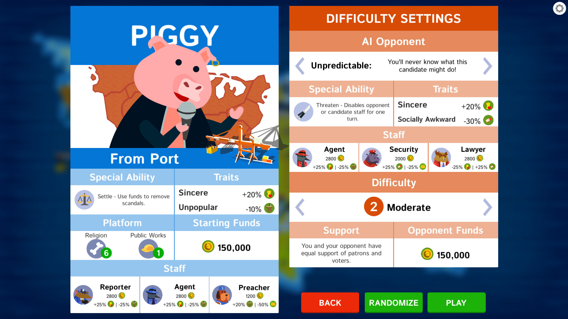 Political Animals on Steam