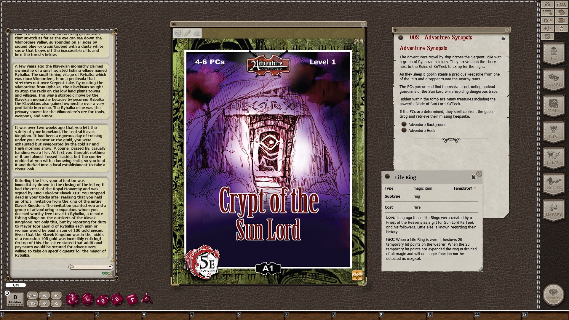 Fantasy Grounds - 5E: The Crypt of the Sun Lord on Steam