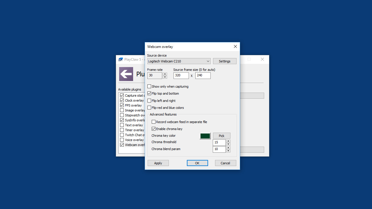 PlayClaw 5 - Chroma Key for overlays di Steam