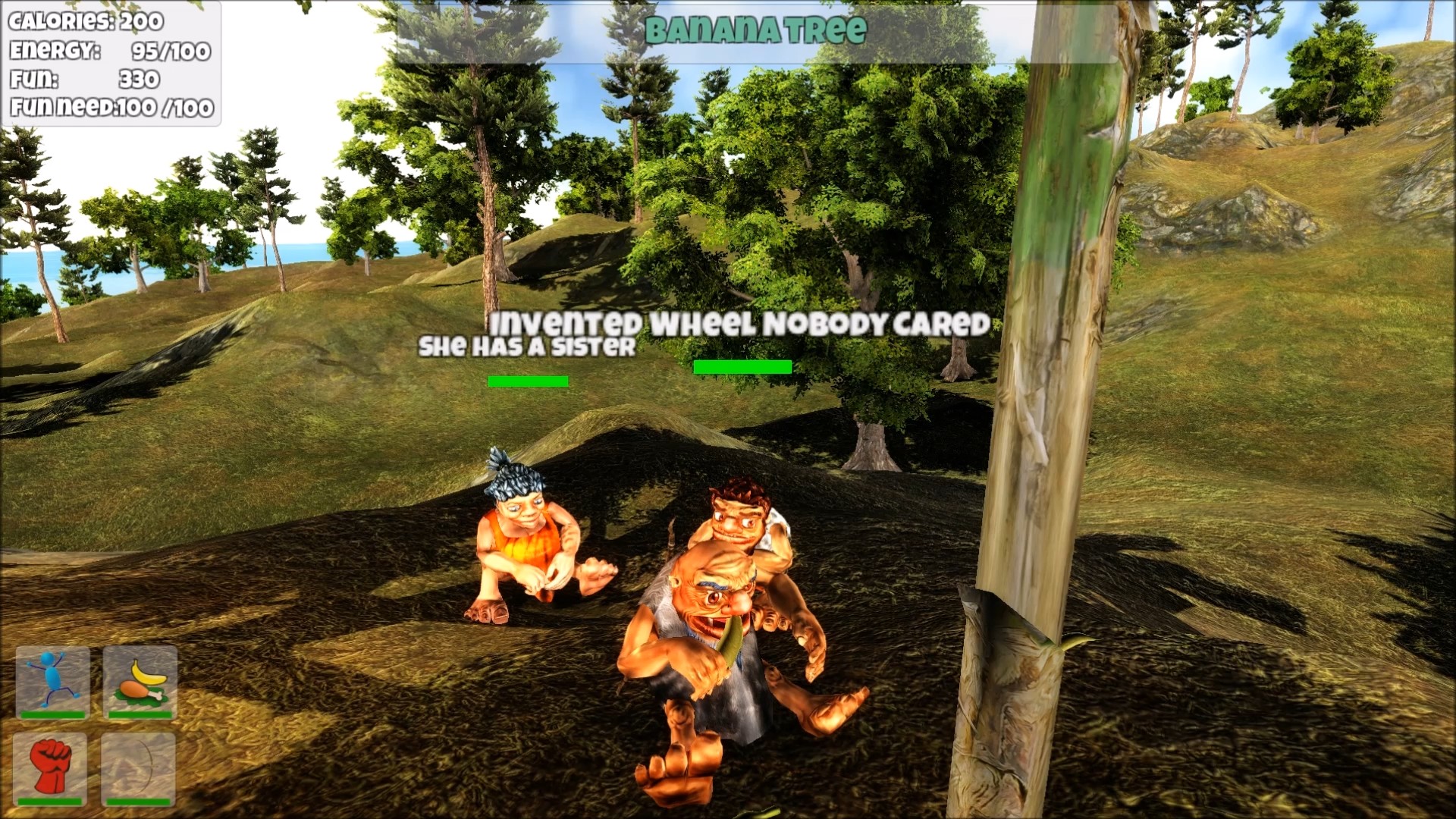 Life of a caveman on Steam