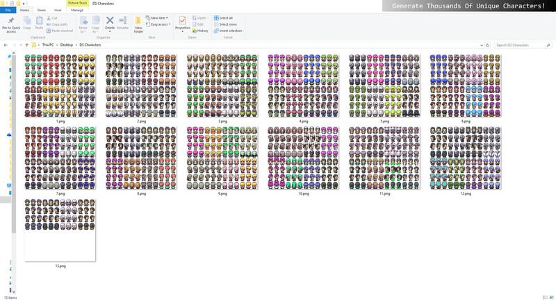 Game Character Hub PE: DS Generator Parts on Steam