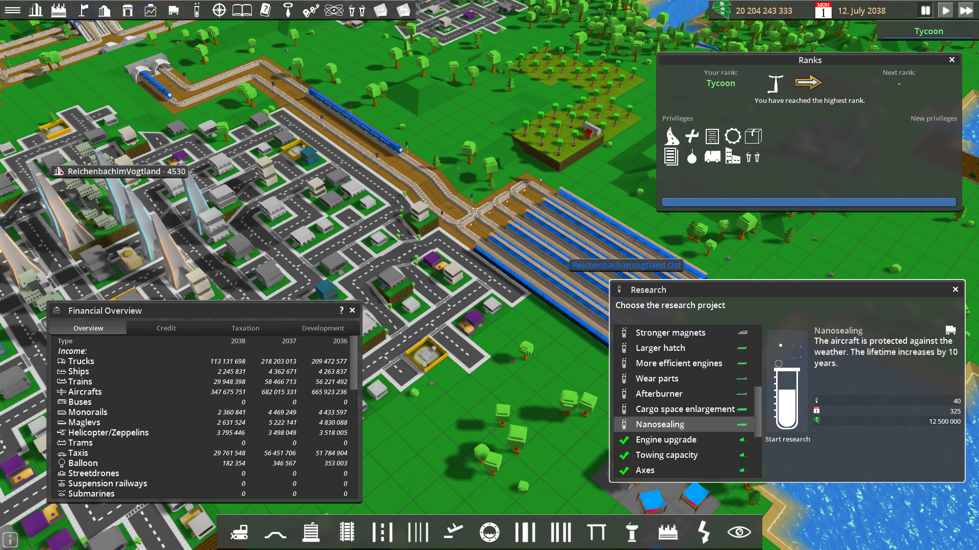 Transports on Steam
