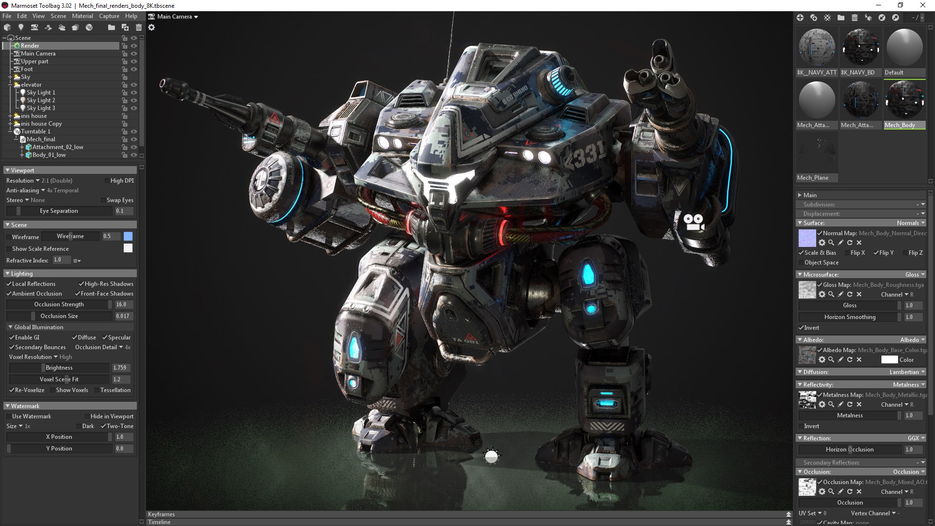 Marmoset Toolbag 3 - Portfolio ready renders on Steam