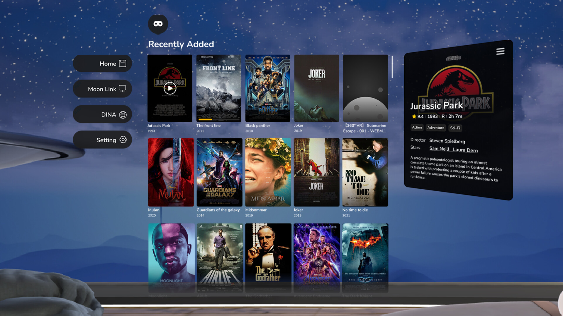 Oculus Quest 游戏《月亮播放器》moon Vr Video Player百度网盘免费下载 Vr游戏网