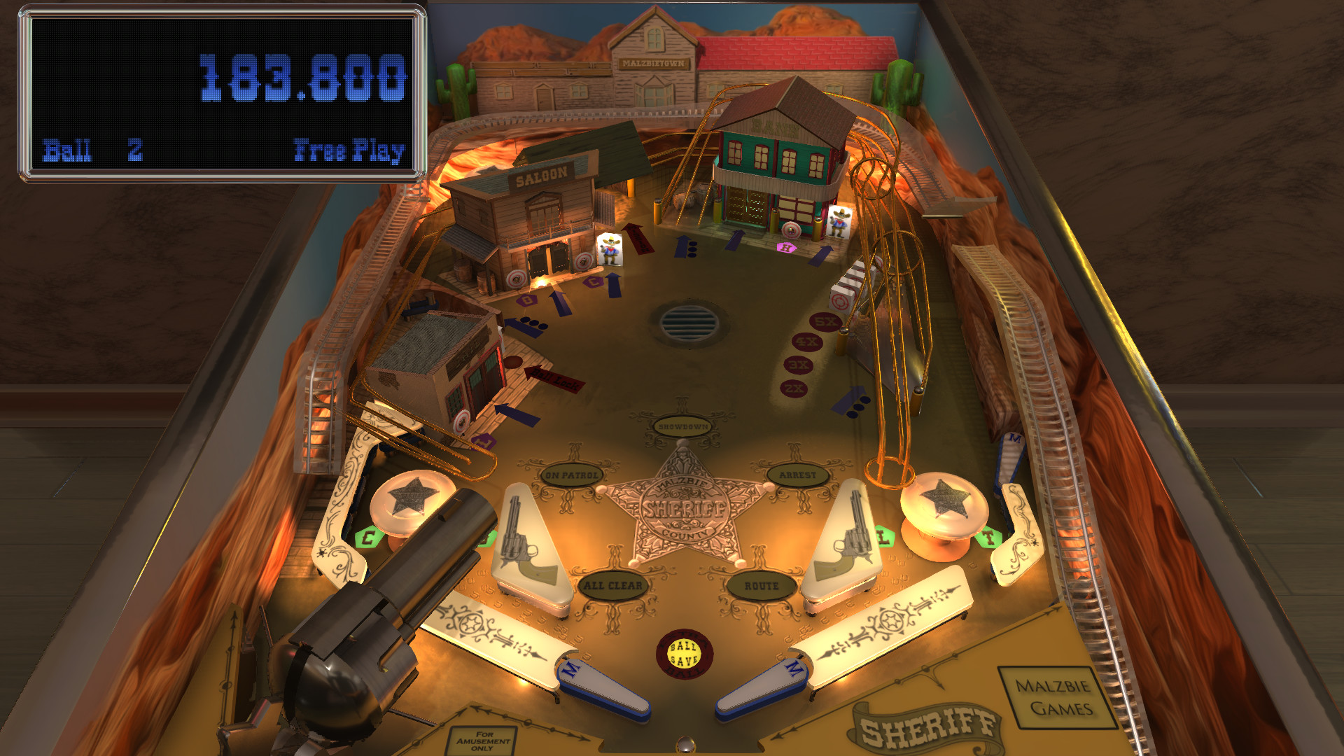 Malzbie's Pinball Collection - Sheriff Table on Steam