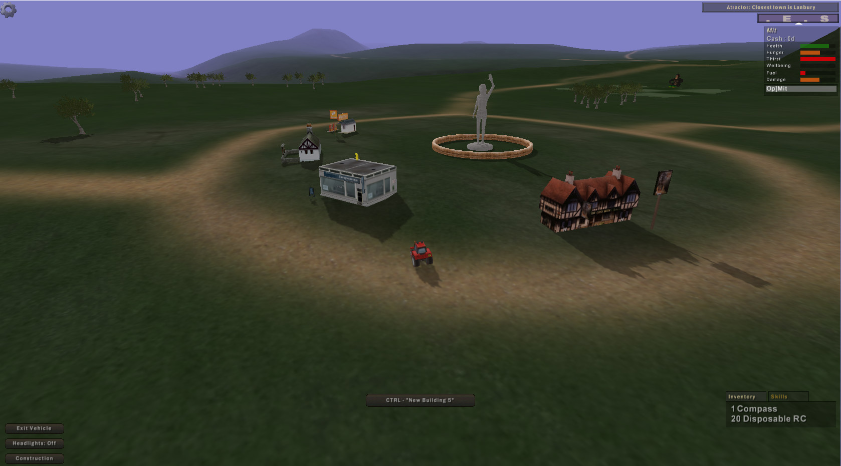 A tractor on Steam