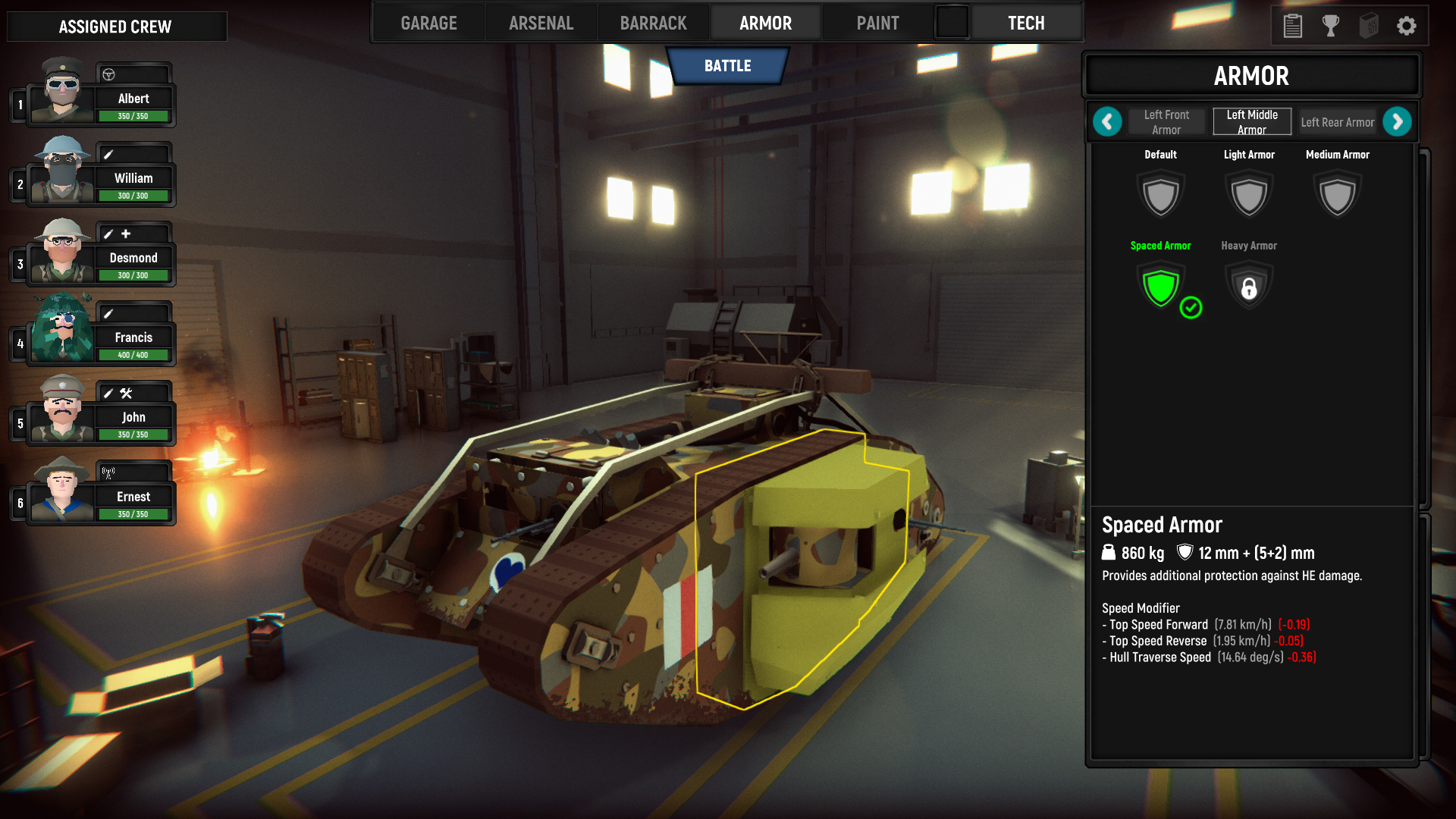 Armored Battle Crew [World War 1] - Tank Warfare and Crew Management ...