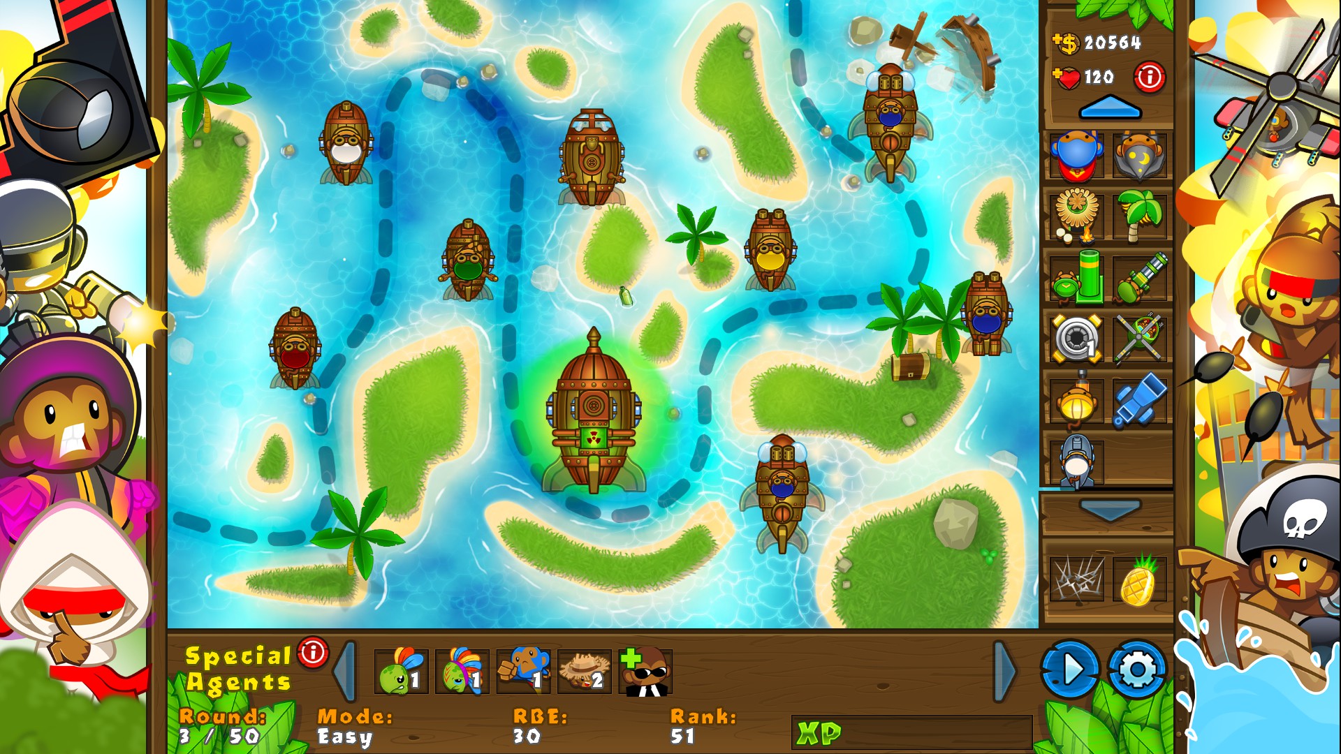 Save 50% on Bloons TD 5 - Steampunk Monkey Sub Skin on Steam