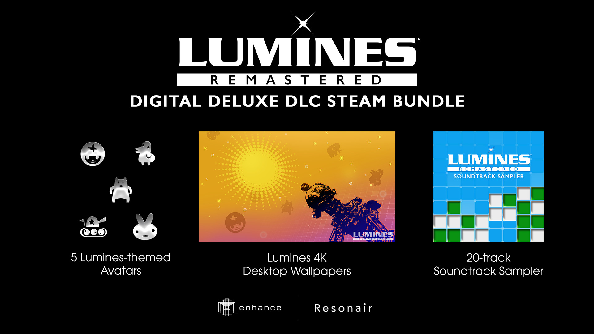 LUMINES REMASTERED Digital Deluxe DLC Bundle on Steam