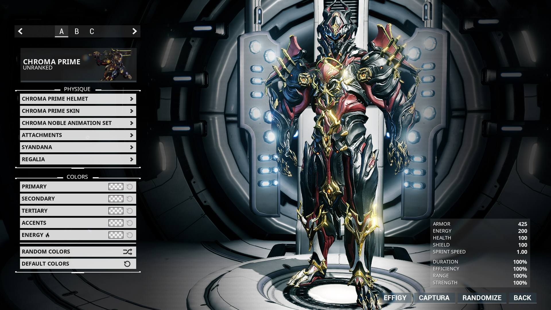 Chroma Prime: Effigy · Warframe Chroma Prime Access: Effigy Pack (App ...