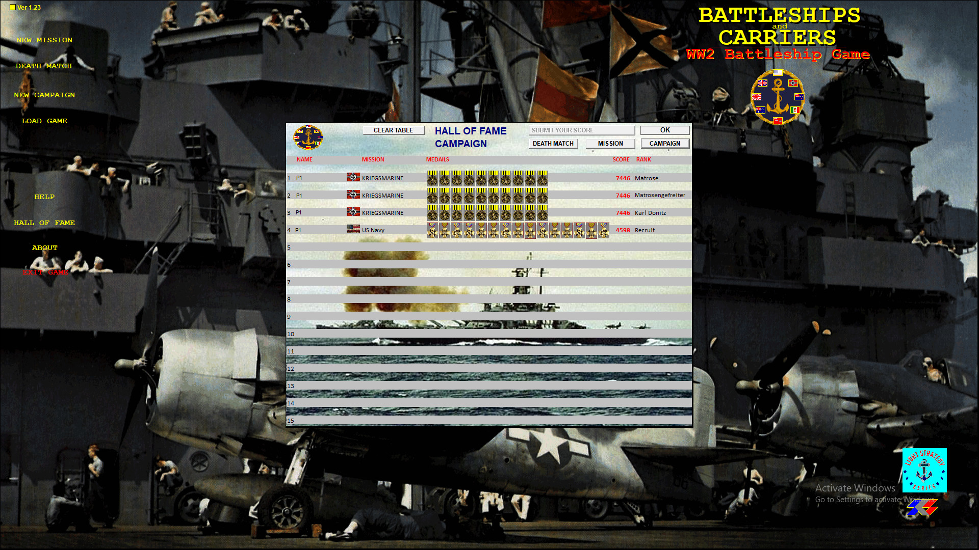 Battleships and Carriers - WW2 Battleship Game (App 959200) · Steam ...