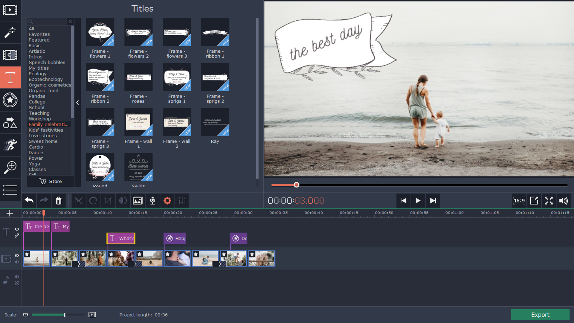 Movavi Video Editor 15 Plus - Family Set · Movavi Video Editor 15 Plus Effects - Family Set (App ...