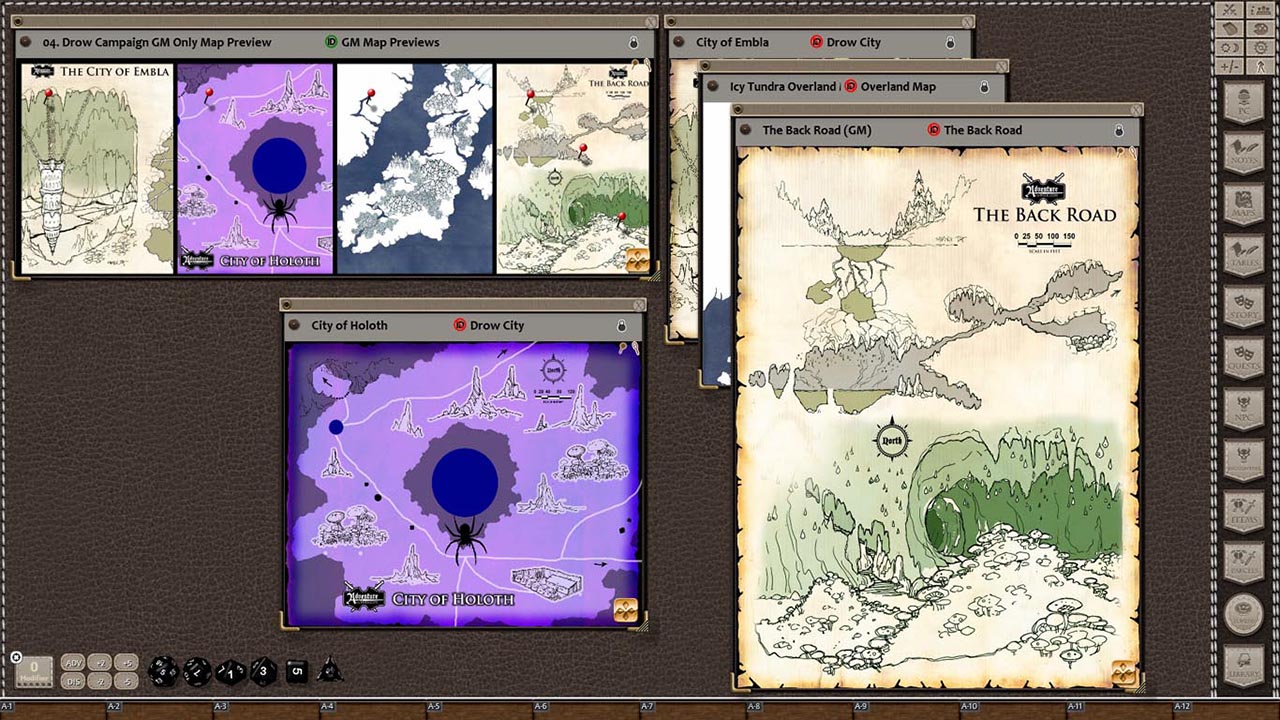 Fantasy Grounds - Rise of the Drow Map Pack (Map Pack) on Steam