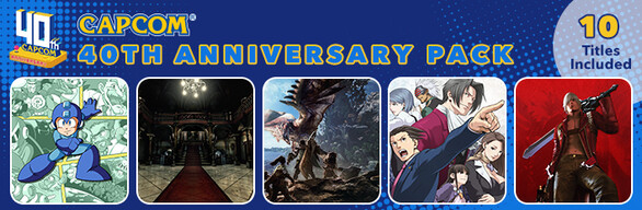 CAPCOM 40TH ANNIVERSARY PACK · BundleID: 32572 · SteamDB